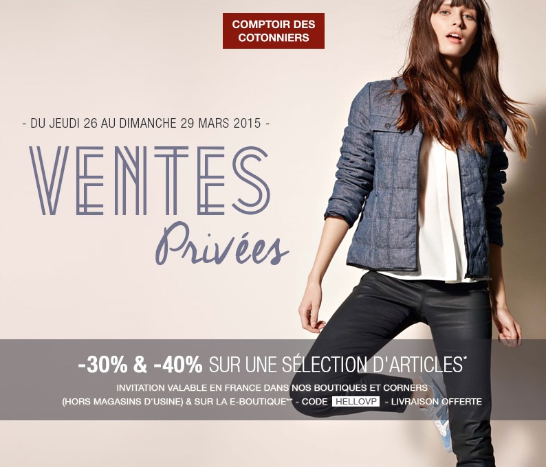 Ventes Privees Comptoir Des Cotonniers 2022